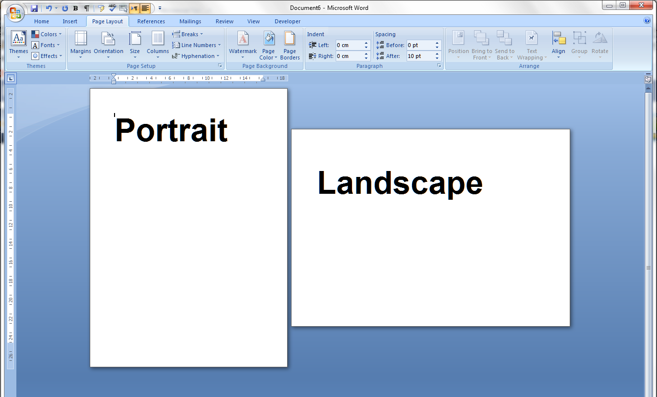 Set landscape format in Word - Practical Tips