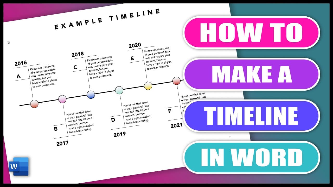 Criar uma linha de tempo no Word - Practical Tips