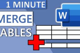 Word: merging cells - Practical Tips