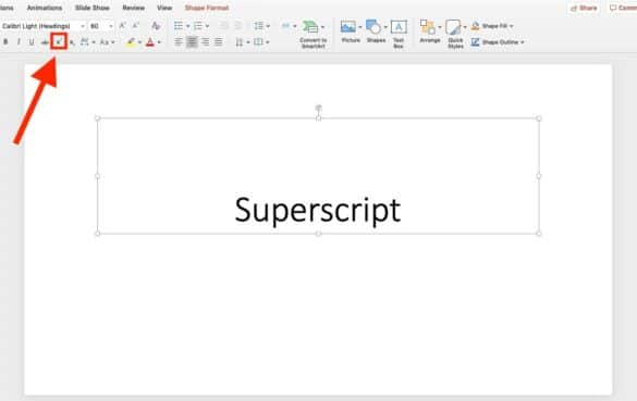 PowerPoint: How to superscript numbers and characters - Practical Tips