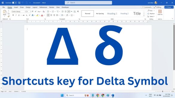 在 Word 中输入 Delta 符号 Δ——方法如下 - Practical Tips